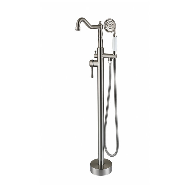 HHK HOME Classical Single-Handle Freestanding Bathtub Faucet With Hand Shower In | Wayfair